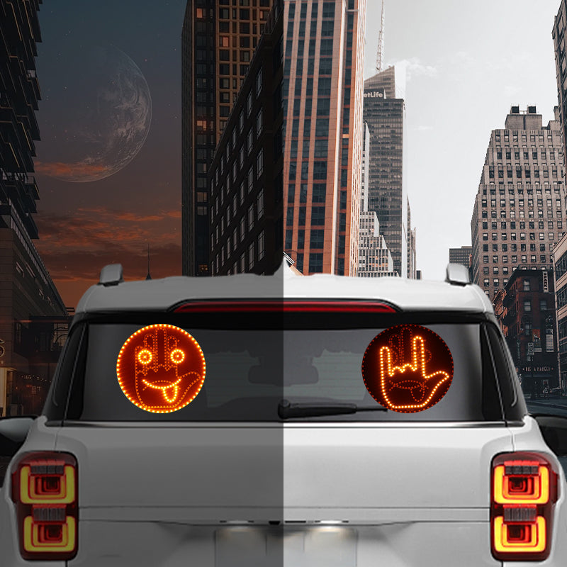 Expression & Gesture LED Sign Light for Car Rear Window – ifuzor
